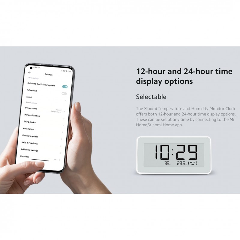 Mi Temperature And Humidity Monitor Clock - unitech